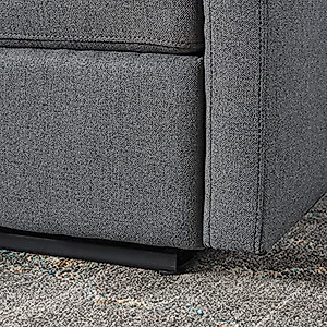 Christopher Knight Home Halima Fabric 2-Seater Recliner, Charcoal