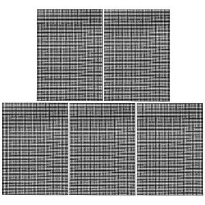 GOETOR Flower Pot Hole Mesh Pads 5 PCS Rigid Plastic Mesh Screen 20x30cm Bonsai Bottom Grid Mat Polyethylene Garden's Drainage Mesh Hole Screens