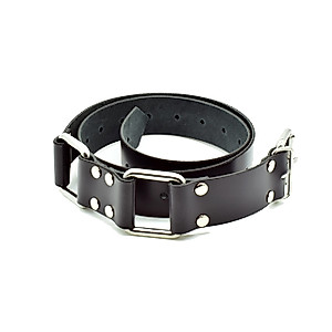 Axovus Preimum Leather Bondage Hobble Belt - Wrist, Ankle BDSM Fetish Restrains also functions as Fashion Belt (Large)
