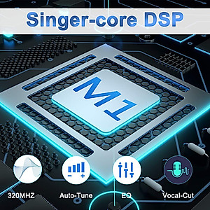 2049 X37 12w Cardioid Dynamic Karaoke Microphone, Adult Kid Handheld Wireless Bluetooth Karaoke Machine for Home/Carpool/Party/Classroom/Outdoor Compatible with Smart phone/PC/PAD/Car Speaker/TV