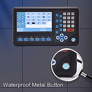 3 Axis Digital Readout DRO LCD Display RPM Muti-Function for Linear Scale Magnetic Scale Rotary Encoder Lathe Milling Drill Bording Machine (3 Axis with RPM)