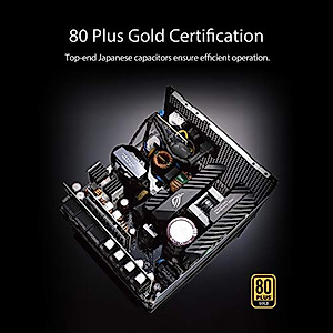 ASUS ROG STRIX 1000W Gold PSU, Power Supply (ROG heatsinks, Axial-tech fan design, dual ball fan bearings, 0dB technology, 80 PLUS Gold Certification, fully modular cables, 10-year warranty)