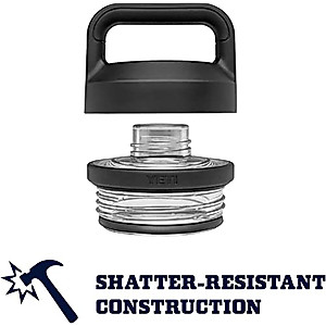 YETI Rambler 26 oz Bottle, Vacuum Insulated, Stainless Steel with Chug Cap, Black