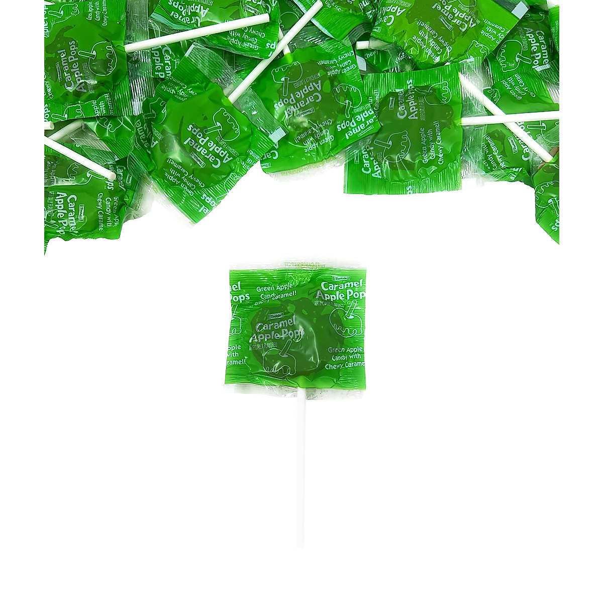 Carmel Apple Tootsie Pops Bulk Lollipops Suckers Filled With Chewy Tootsie Roll Candy Single Flavor Value Pack In Resealable Bag 2 lbs (32 Oz) 50+ Pcs (PACKAGING MAY VARY)