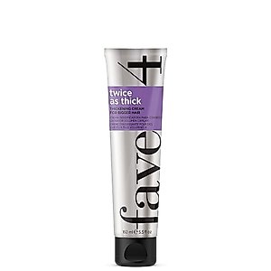 fave4 hair Twice as Thick Blow Dry Thickening Cream for Bigger Hair, Volume for All Hair Types, 5.5 fl oz