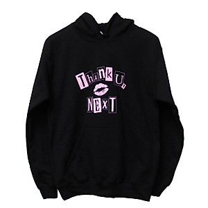 Era of Artists, LLC Thank U, Next Graphic Unisex Hoodie (Black, Large)