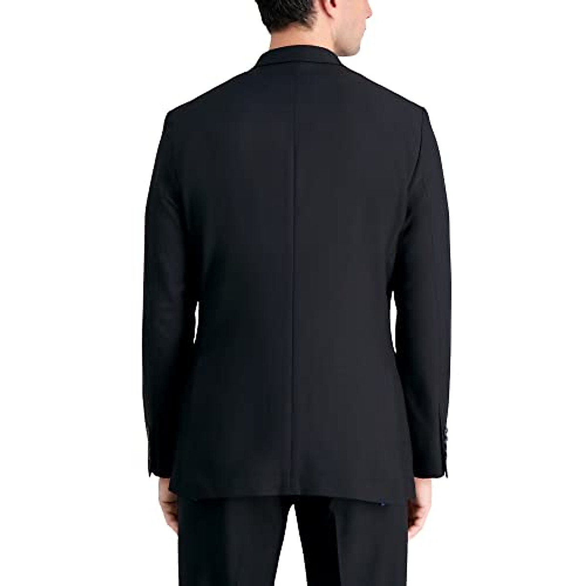 Haggar Men's Smart Wash Suit Separate Jacket, Black, 44 US