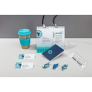 Avery Customizable Name Badges, 6" x 4.25", Printable Name Tag Inserts with Tickets, 75 Vertical Name Tag Holders with Lanyards (8521)