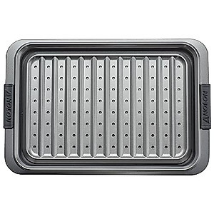 Anolon 2-Piece Steel Crisper Pan Set, Graphite