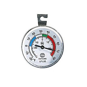 COMARK UTL80 Stick-On Dial Refrigerator/Freezer HACCP-Series Thermometer