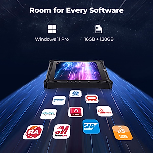 MUNBYN Rugged Tablet, 12.2" Windows 11 Pro Durable Tablet, Intel N5105, 16GB+128GB, and 10.1 inch Windows Tablet, Windows 11 Pro, 8GB+128GB, Intel N5100