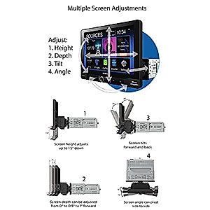 Jensen CAR910X 9 inch Mechless Multimedia Receiver with Apple CarPlay l Android Auto l SiriusXM-Ready l Built-in Bluetooth l 240 Watts MOSFET Power (60W x 4) (Renewed)