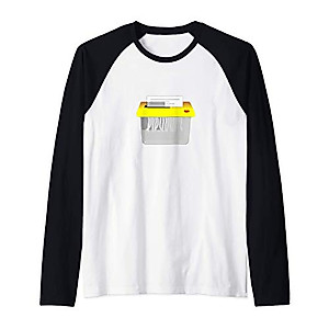 Paper Shredder Raglan Baseball Tee
