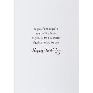 Greeting Card Daughter-in-Law Today You're Celebrating A Birthday But We're Celebrating You And All The Ways You've Blessed Our Lives So Grateful That You're A Part Of This Family
