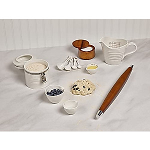 nambe Nara Salt Cellar | Wood Salt or Spice Box with Swivel Lid | Storage Container for Kitchen Countertop Perfect for Table Salt, Gourmet Salts, Herbs or Seasoning Blends | 4.25” 2.5”