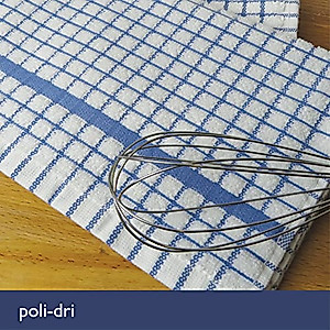 Samuel Lamont Poli-dri Towel White with Cornflower Blue