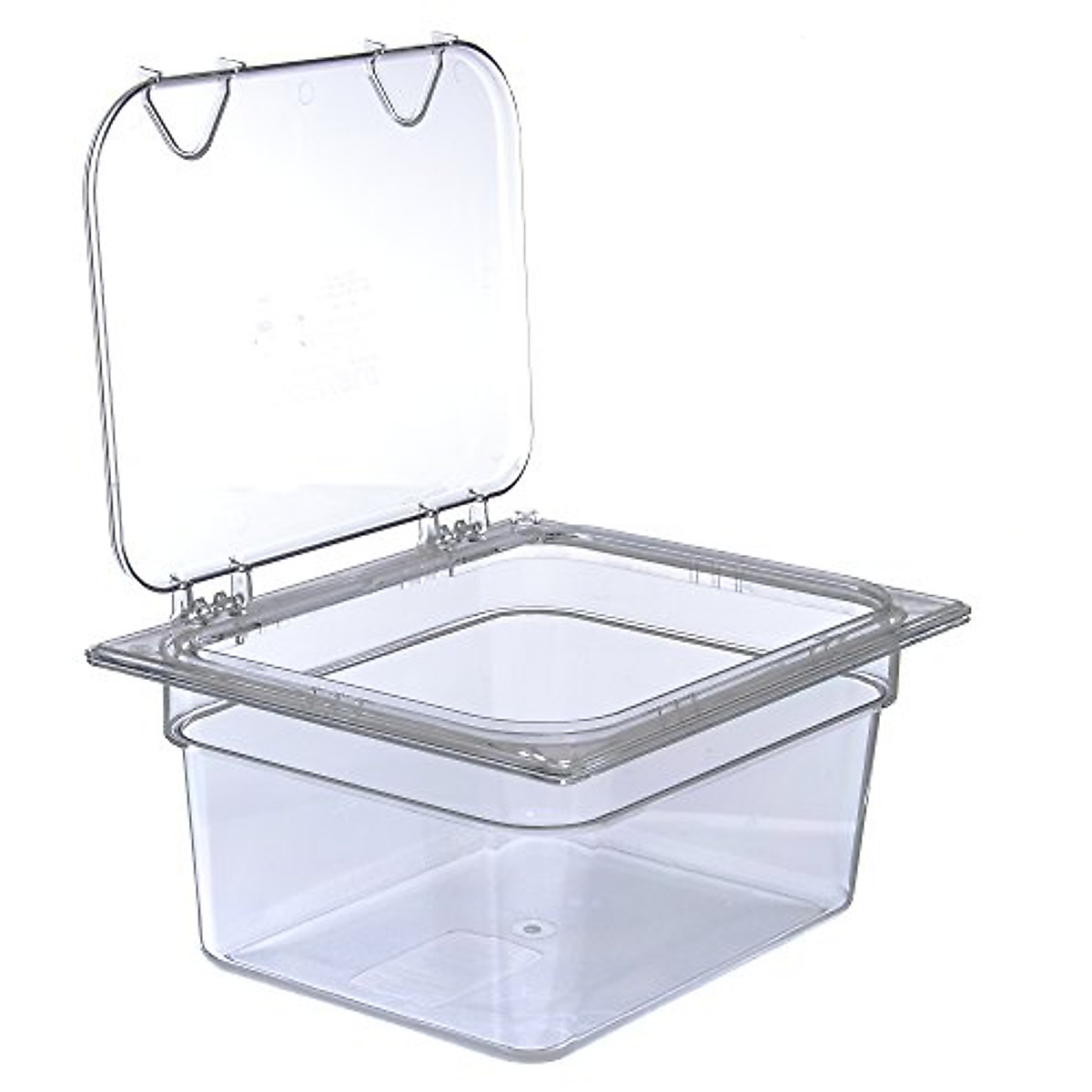 Carlisle FoodService Products 10222B07 Polycarbonate Half-Size Food Pan, 7.7 qt. Capacity, 12-3/4 x 10-3/8 x 6", Clear (Case of 6)