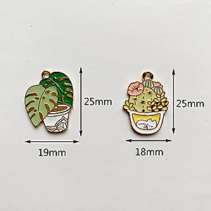 Green Leaves Potted Plant Needle Minders, Magnetic Cactus Flower Needle Nanny, Cross Stitch Embroidery Needlework Accessories
