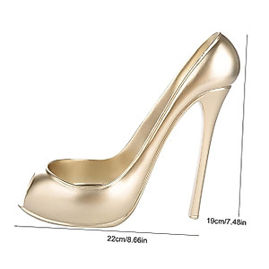 COLLBATH 2 Pcs Wine Rack Heel Holder Decorative Bottle Single Wine Heel Holder Wine Bottle Storage Shelf Table Top Fridge Resin Craft Wine Bottle Rack Shoe Individual High Heel