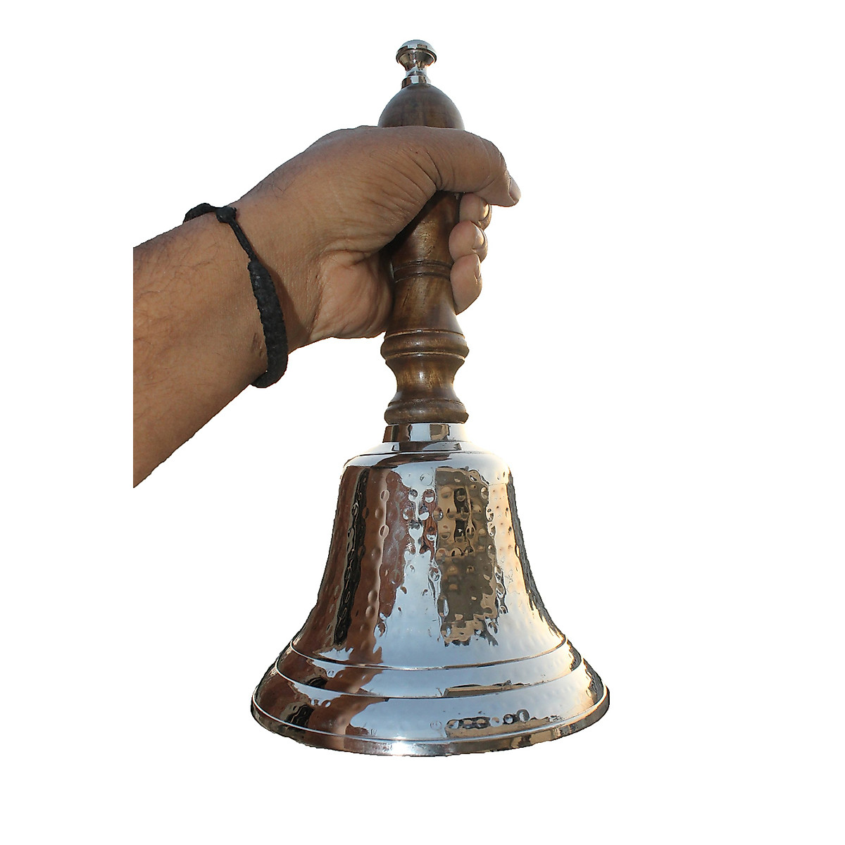 Brass Hand Call Bell, Heavy Duty, Very Loud Sound, Brass Dinner Bell Ideal Gift for Home Office, School, Teacher, Nautical, Spa, Aromatherapy