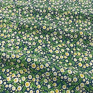 Qimicody Fat Quarters Fabric Bundles, 8 Pcs 100% Cotton 20” x 20” (50cmx50cm) Precut Quilting Fabric Squares Sheets for DIY Patchwork Sewing Quilting Crafting, No Repeat Design (Floral Pattern A)