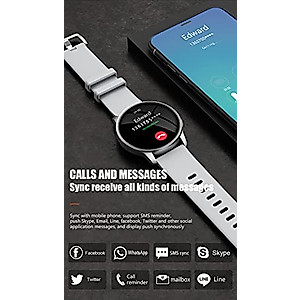 Holiday AMOLED Smartwatch, 1.3" HD Screen Activity Tracker for Fitness and Health with 14 Sports Modes, 3 ATM Waterproof, Monitor SpO2, Heart Rate, Sleep, Stress for Men and Women for Android iOS