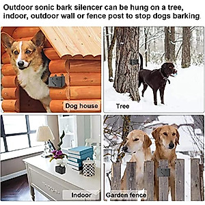 ZNFSZ Anti Barking Control Device,2023 New Ultrasonic Dog Bark Deterrent,Upgrade Mini Sonic Anti bark Repellent 50 FT Range,Ultrasound Silencer No Bark Training Control Device Security for Dogs