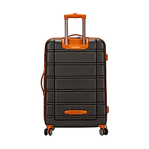 Rockland Melbourne Hardside Expandable Spinner Wheel Luggage, Charcoal, 3-Piece Set (20/24/28)