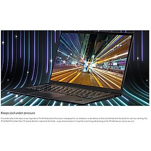 Lenovo Gen 10 ThinkPad X1 Carbon with Intel Core i5-1240P Processor, 14" WUXGA 400nits Anti-Glare Non-Touch Display, 16GB RAM, 512GB SSD, Backlit Keyboard, Fingerprint Reader, and Win11 Pro