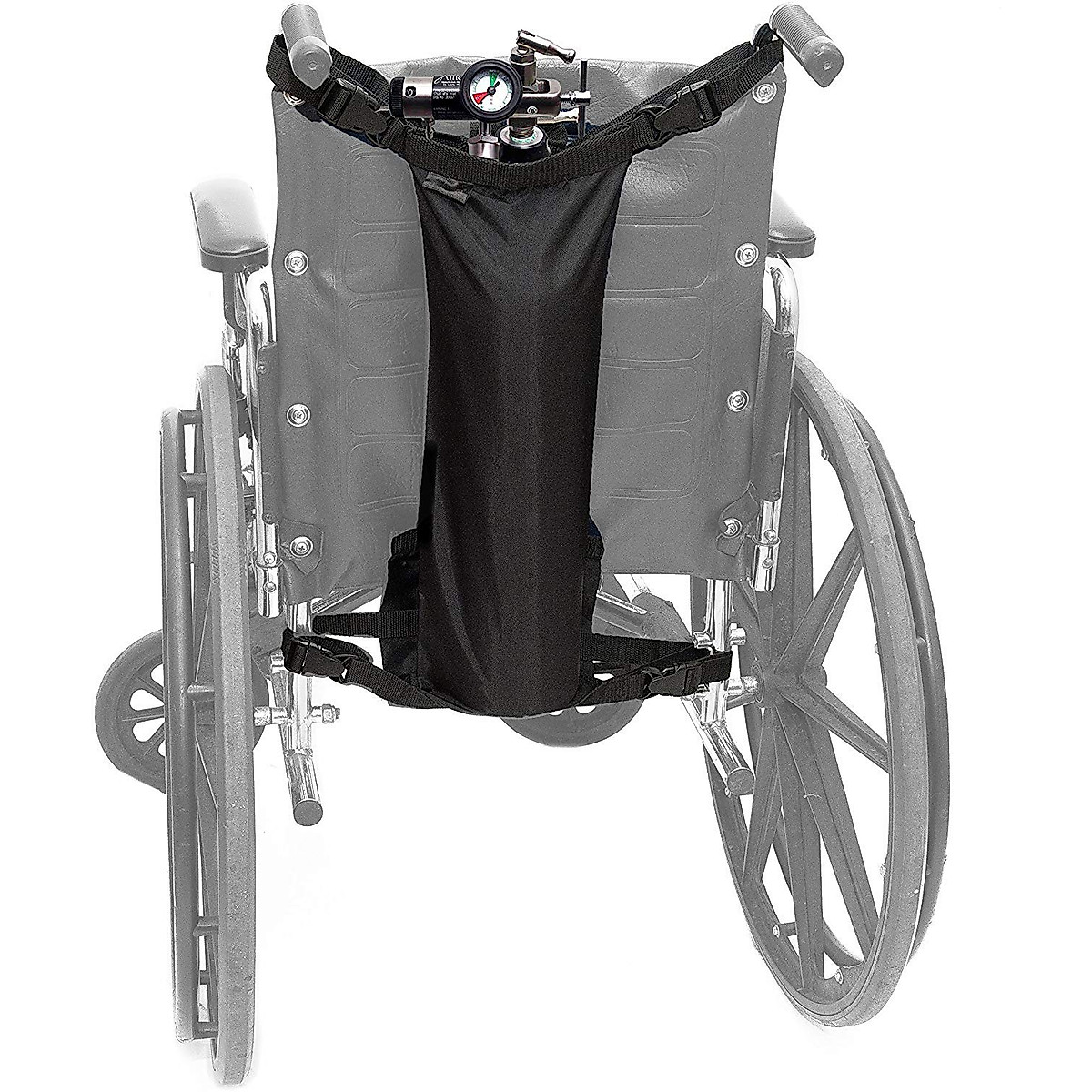 MHKGIOA Xygen Cylinder Bag - Oxygen Backpack Holder for Wheelchair & Walker - Portable Oxygen Tank Bag for D and E Cylinders Bottle