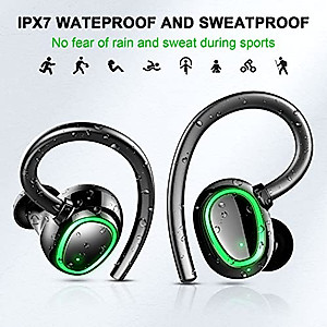 Wireless Earbuds, Bluetooth Headphones for Sports, 50H Playtime Earphones in Ear Noise Cancelling with Hi-Fi Stereo and Built-in Mic Ear Hooks Headphones, IP-X7 Waterproof Running Workout Gym, 2023