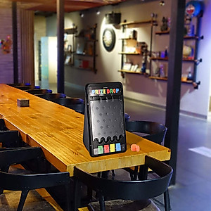 WinSpin Mini Tabletop Prize Drop Board Game Foldable Stand with 8 Playing Pucks for Live Stream Carnival Party Trade Show, (25"x14")