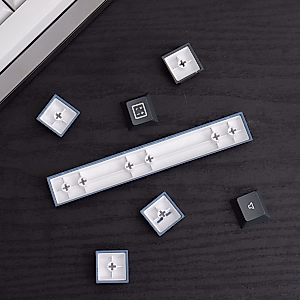 Sumgsn 172 Keys Double Shot Keycaps Cherry Profile Arctic Keycaps Set Compatible with 61/64/87/104/108 Cherry Mx Switches Mechanical Keyboard