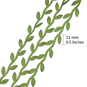 JYS365 132ft Artificial Simulation Grape Vine Eucalyptus Leaf DIY Garland Garden Wall Weddings Party Home Decor Green 40m