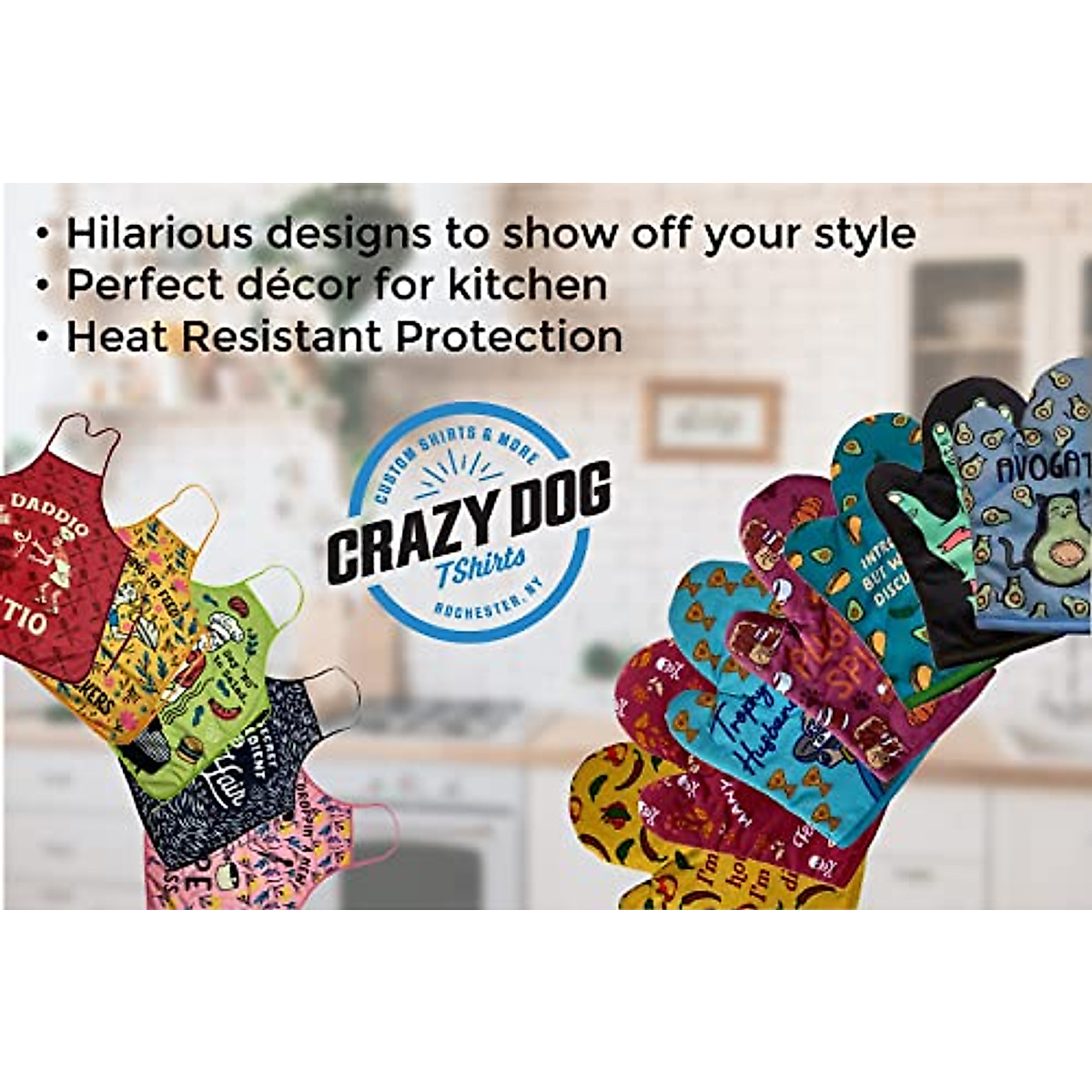 Avogato Oven Mitt Funny Cat Gato Avocado Toast Kitty Lover Graphic Oven Glove Funny Graphic Kitchenwear Funny Food Novelty Cookware Blue Oven Mitt