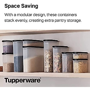 Tupperware Brand Modular Mates Super Oval Container Set - 5 Dry Food Storage Containers with Lids - Airtight, Dishwasher Safe & BPA Free
