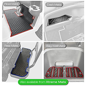 Xtreme Mats Golf Cart Floor Mat Compatible with Yamaha Drive2, Full Coverage Golf Cart Floor Liner Mat - Fits Yamaha Drive2 Models Only (2017-2023) & UMAX Rally 4x4 - All Black