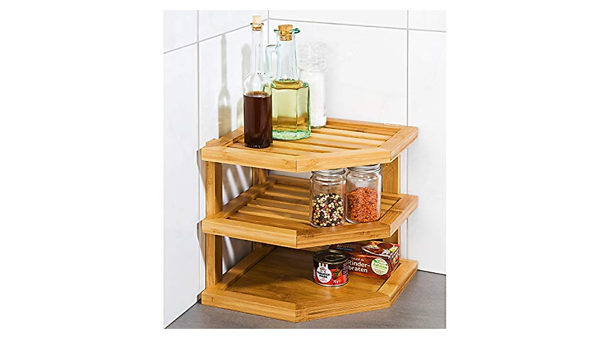 CHVOMNASE Bamboo 3 Tier Corner Shelf — 🛍️ The Retail Market