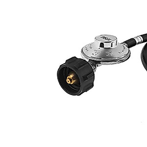 LS'BABQ 6 Ft Propane Adapter Hose 1 Ib to 20 Ib Converter and Gas Regulator fit for Coleman Roadtrip Portable Grill, Gas Regulator Part Connector Fitting Replacement Kit