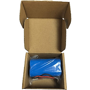 AES Spy Cameras 7.4V 5200mAh 4 Cell Lithium ion 18650 38.48Wh Rechange Battery Pack with 2 Pin MTA-100 Connectors