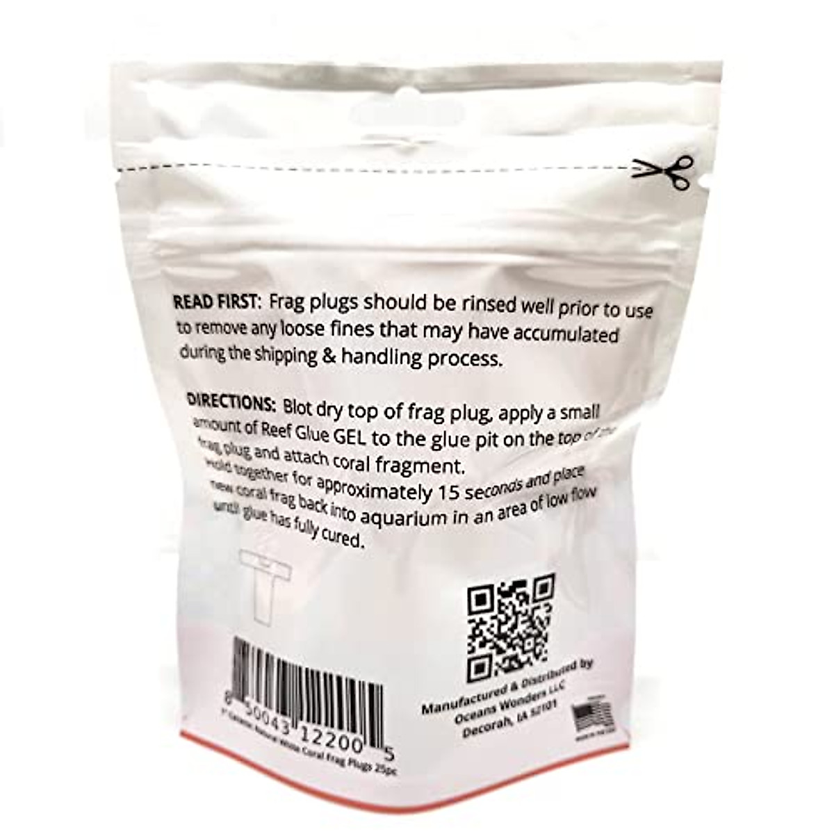 NextGen Reefs® 1" Ceramic Natural White Coral Frag Plugs 25pc