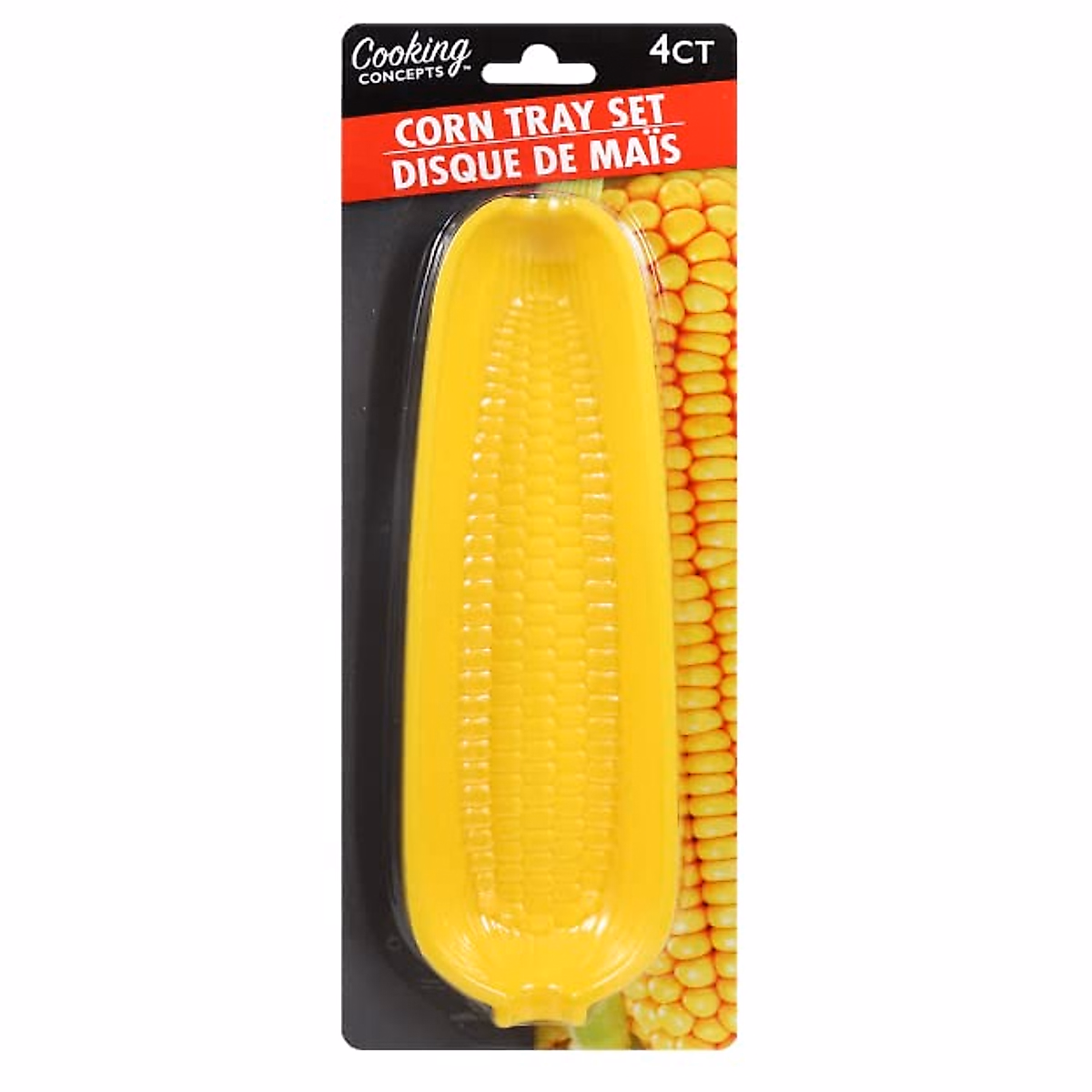 Corn on The Cob Tray Set 9.5”L x 3”W x 1.3”H 4/Set