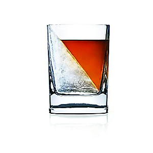 Corkcicle Premium 9 oz Double Old Fashioned Whiskey Glass with Silicone Ice Mold, Perfect for Chilling Whiskey, Bourbon, Tequila, and Scotch