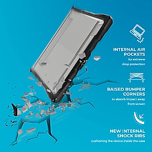 Gumdrop DropTech Laptop Case Fits HP EliteBook x360 1030 G7/G8 (2in1). (Does Not Fit Other G7/G8 Models)–Drop Tested, Rugged, Shockproof Bumpers for Reliable Device Protection– Black