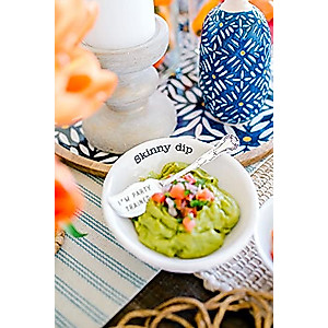 Mud Ceramic Pie Bowl and Spreader Gift Set, Skinny Dip