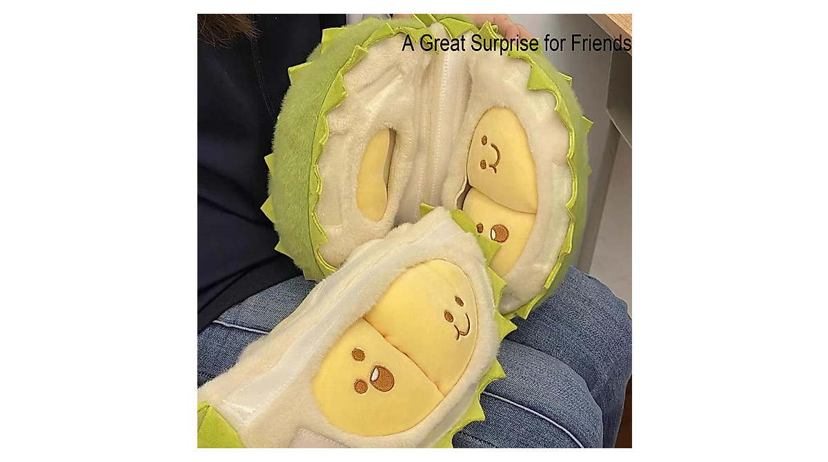 Vlrbfl Creative Detachable Durian Plush Toy, New Cute Durian Plush Toy ...