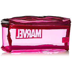 MARVEL(マーベル) Women's Marvel MV-172b PVC Full Open Pencil Case, Pink (MV-174), One Size