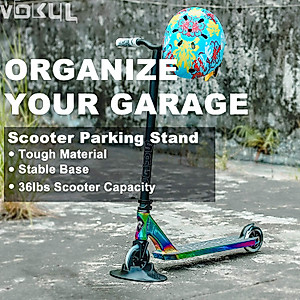 VOKUL Scooter Stand Parking Kick Scooter Holder Stand fit Most Scooters for 95mm -110mm Scooter Wheels - Multiple Scooters, Stable Base,Organize Scooters, Works Perfect