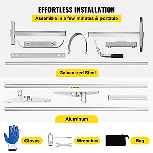 Popsport Chainsaw Mill Planking Milling 14 to 24 Inches Guide Bar Wood Lumber Cutting Portable Sawmill Aluminum Steel Chainsaw Mill for Builders and Woodworkers