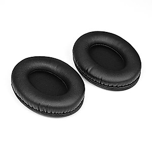 MOLGRIA HDR120 Ear Pads Cushion Replacement Earpads for Sennheiser RS120 RS100 RS110 RS115 RS117 RS119 Wireless Headphones (Leather Black)